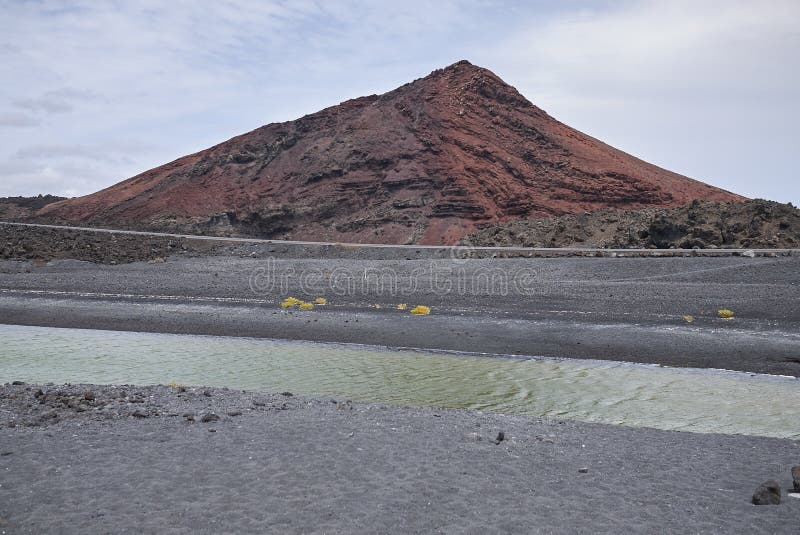 View of Montana Bermeja stock image. Image of tourism - 109359063