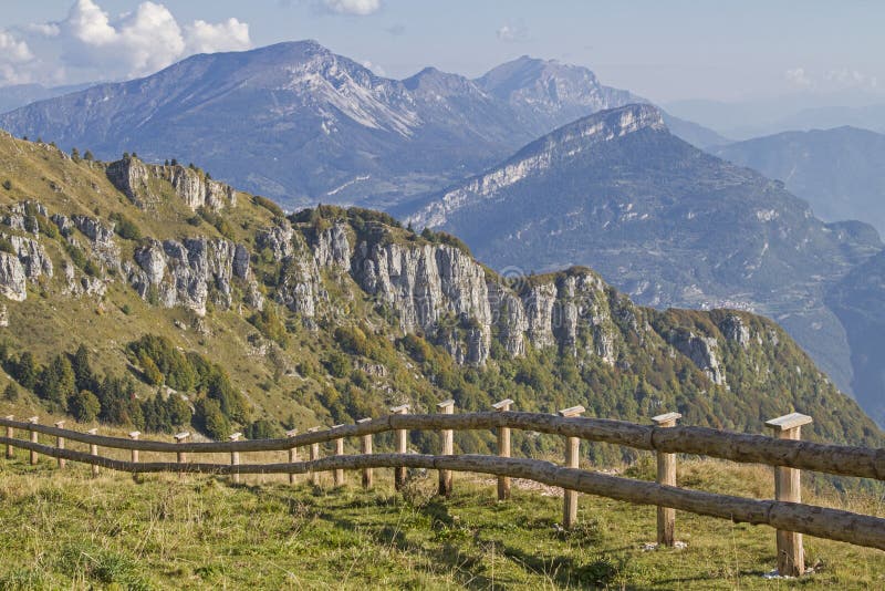 View from Montecampo in Trentino Stock Image - Image of mountains ...