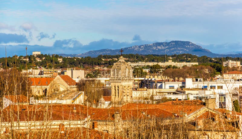 View of Montpellier - France Stock Photo - Image of column, landmark ...