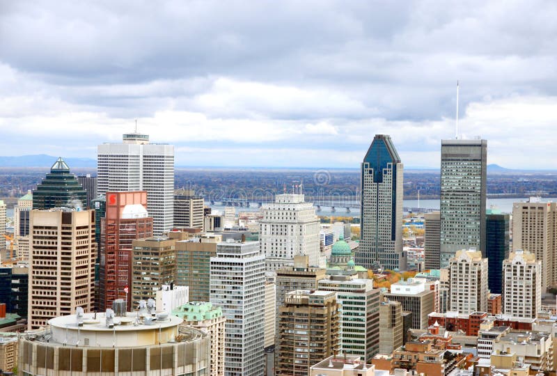 View of Montreal editorial stock image. Image of canda - 21832564