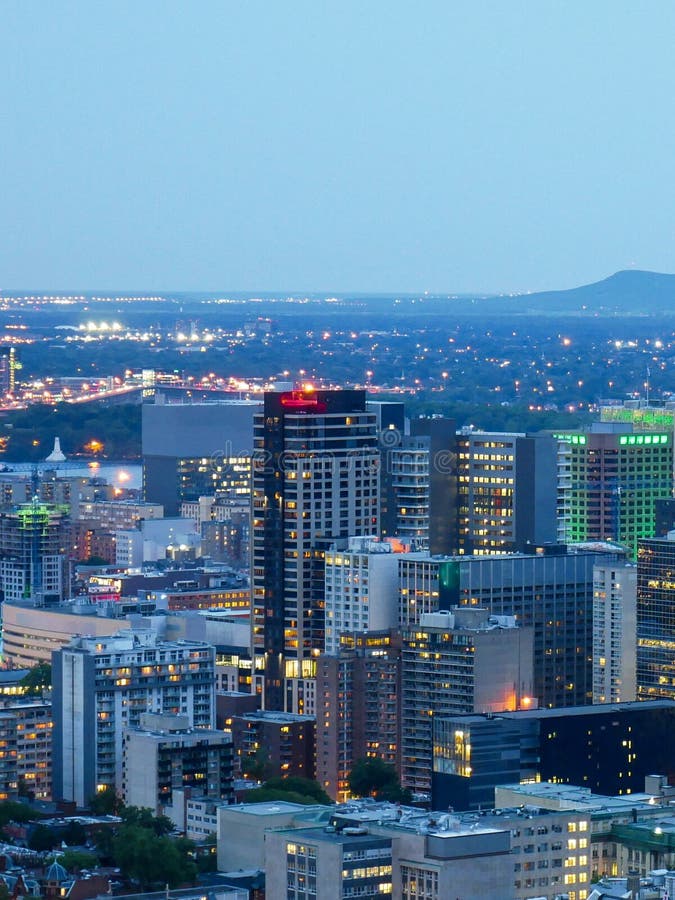 View of Montreal Downtown, Quebec, Canada Stock Photo - Image of ...