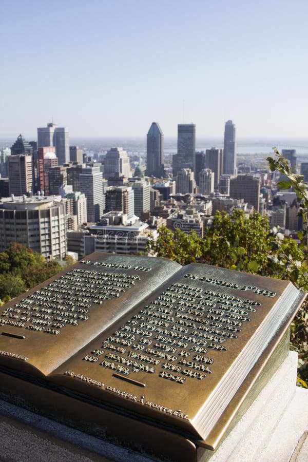 View of Montreal from Mount Royal Stock Image - Image of montreal ...