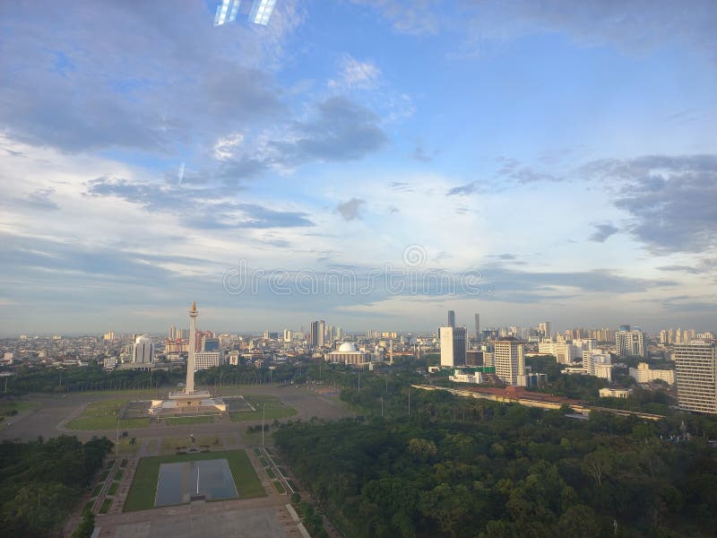 View of Monumen Nasional in Jakarta Stock Photo - Image of monumen ...