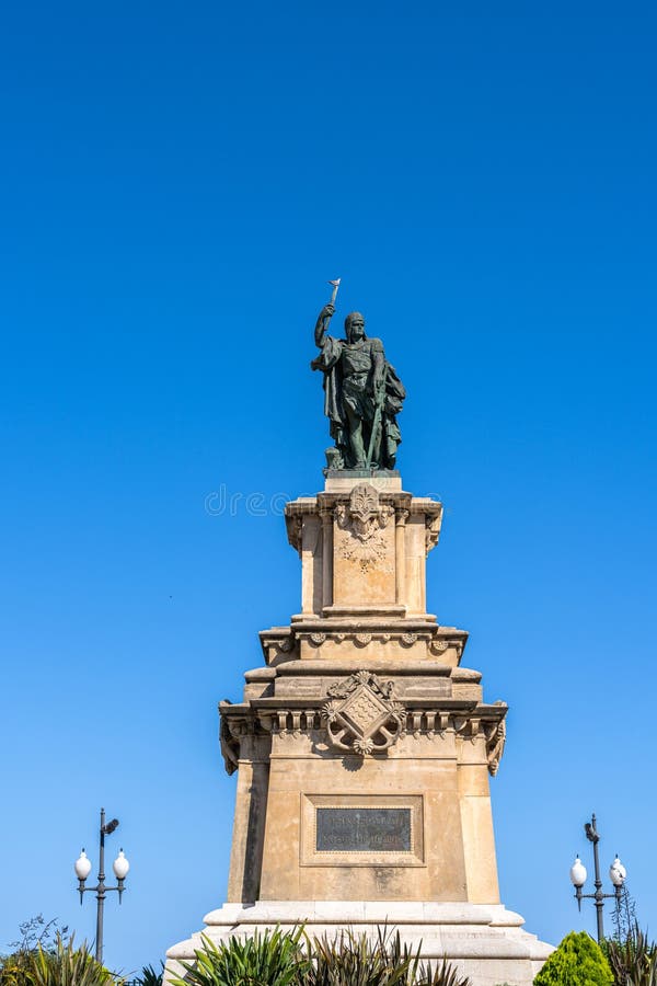 View of the Monument Statue of Roger De Lauria Located at the End of ...