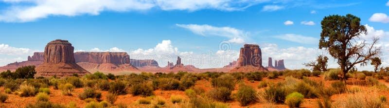 A View in the Monument Valley. USA Stock Image - Image of reservation ...
