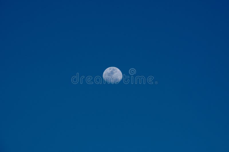 View of the Moon during the Day Stock Photo - Image of idea, sphere ...