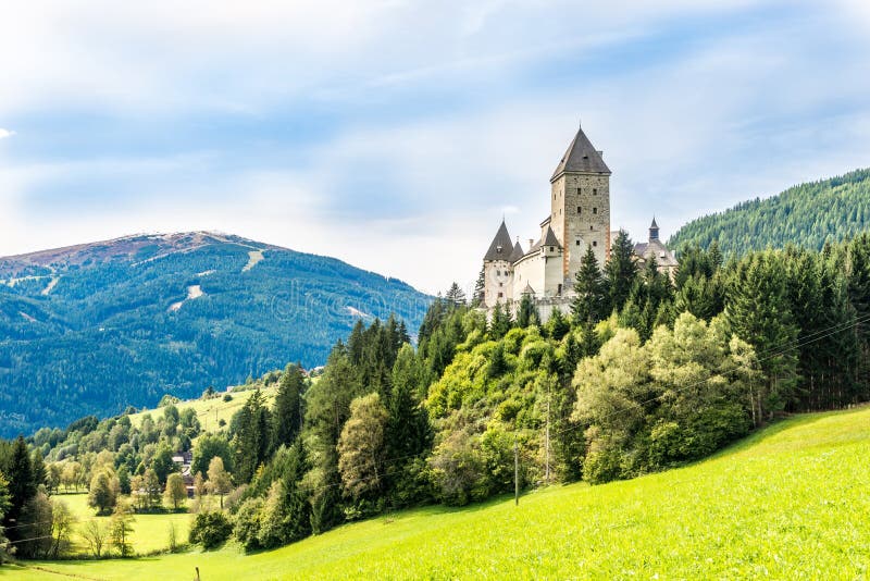 View at the Moosham Castle Near Tamsweg in Austria Stock Image - Image ...