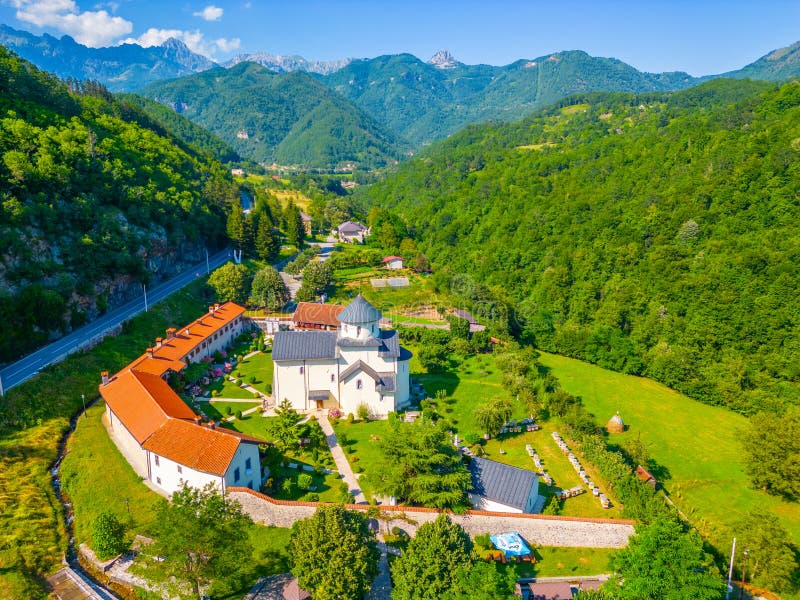 View of Moraca Monastery in Montenegro Editorial Stock Image - Image of ...