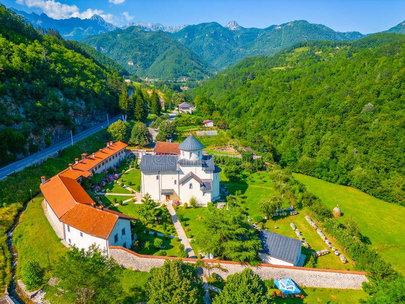 View of Moraca Monastery in Montenegro Editorial Photo - Image of house ...