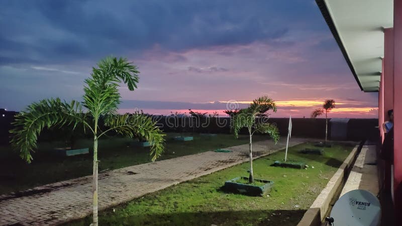 View of the Morning Sunrise Around the Hospital Grounds Stock Photo ...