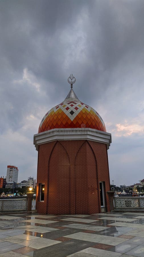View of Mosque Building Area Stock Image - Image of area, islamic ...