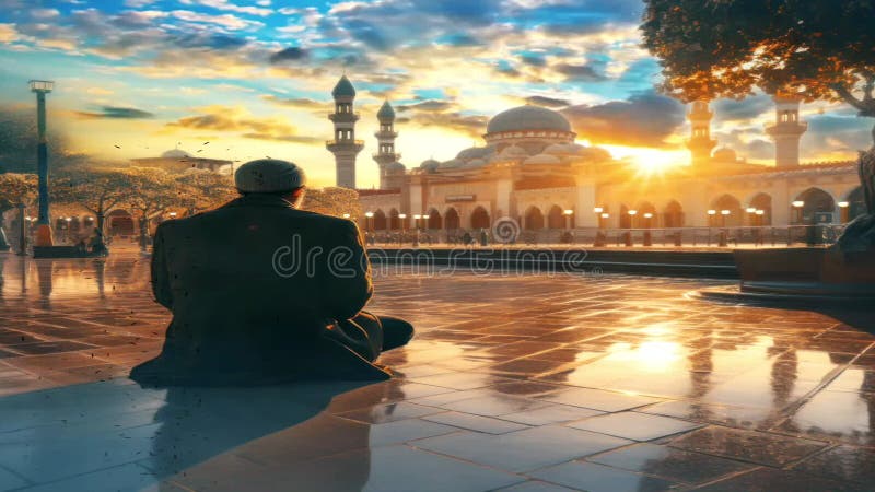 View of the Mosque with a Comfortable, Calm and Beautiful Atmosphere ...
