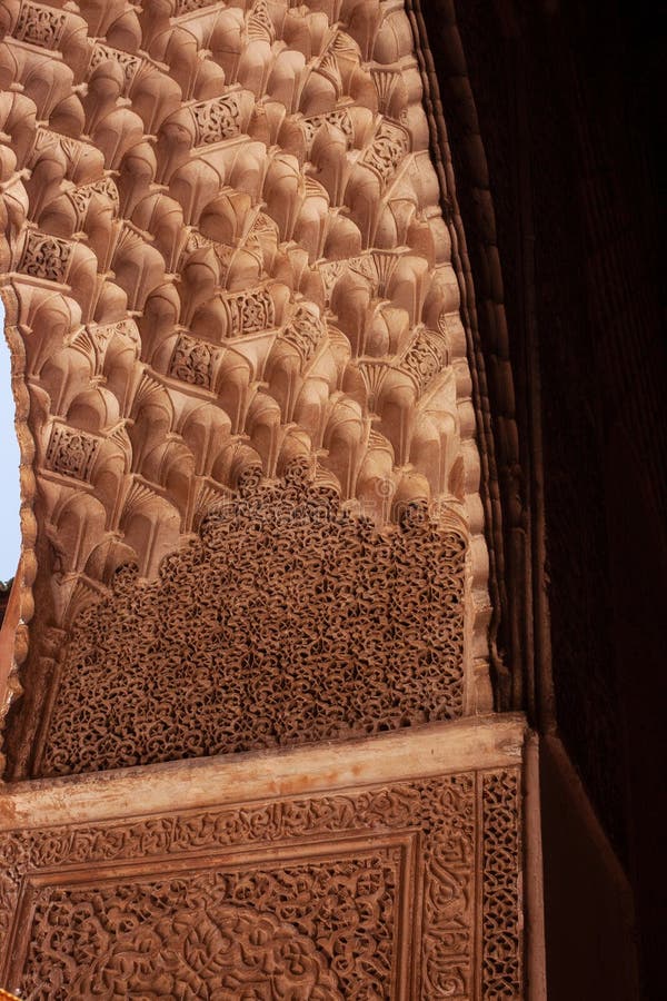 View of the Mosque Wall Details in Morocco Editorial Photo - Image of ...