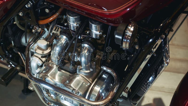 View of Motorcycle Internal Combustion Engine Editorial Photography ...