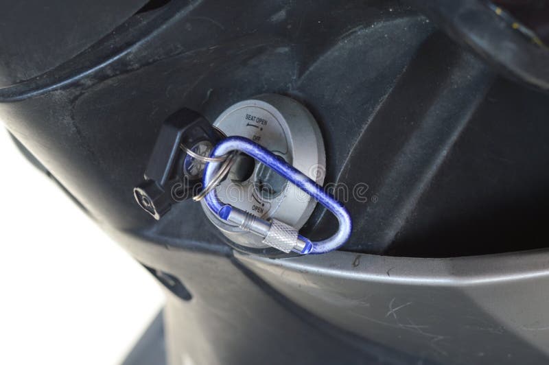 The View of the Motorcycle Key, Poised To Start the Engine, Signifies ...