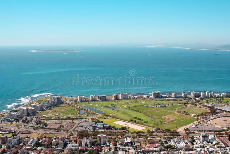 View of Mouille Point stock image. Image of blue, atlantic - 26806255