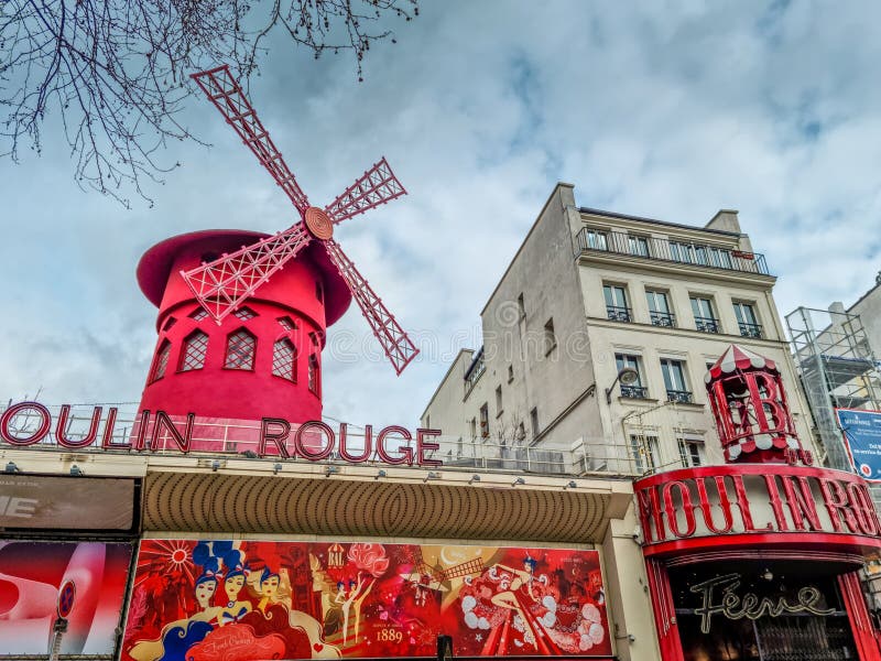 Moulin Rouge in Paris, France Editorial Stock Image - Image of festival ...
