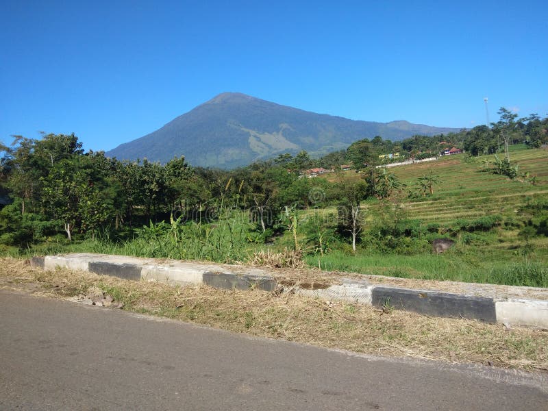 View of Mount Ciremai, West Java in the Morning Stock Image - Image of ...