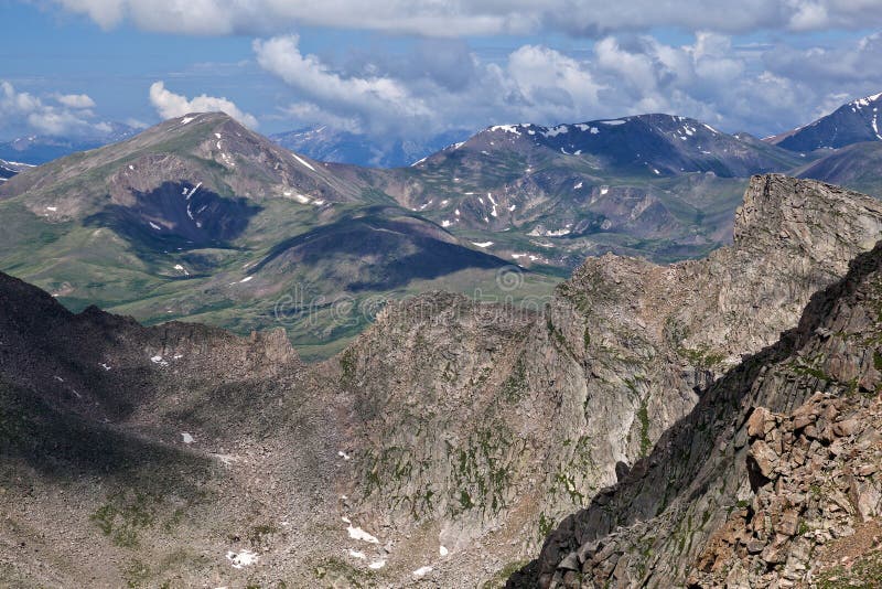 The View from Mount Evans, Colorado Stock Photo - Image of mountains ...