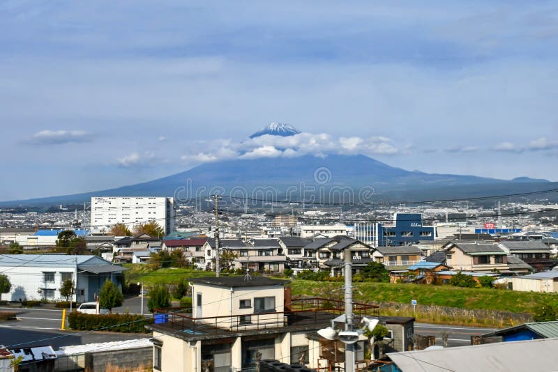 View of Mount Fuji from Shin-Fuji Station Editorial Stock Photo - Image ...