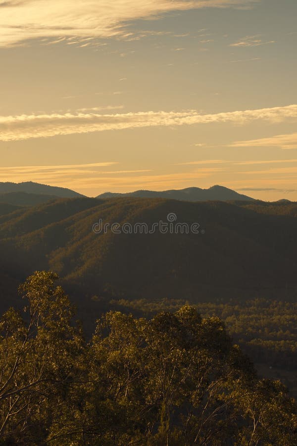 View from Mount Glorious Near Brisbane, Queensland. Stock Photo - Image ...