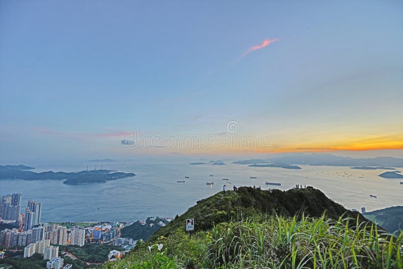 View at Mount High West Viewing Point Hk Stock Photo - Image of mount ...