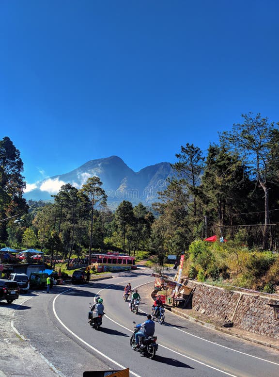The view at Mount Lawu editorial photography. Image of nice - 214170362