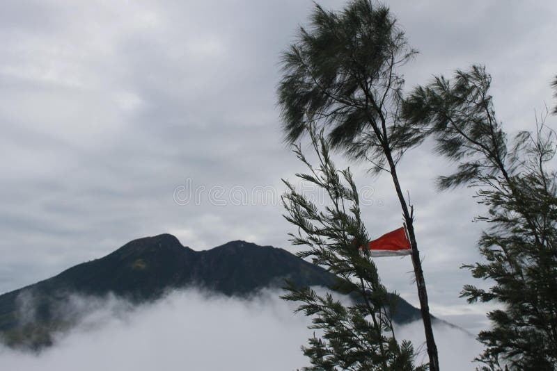 View of Mount Lawu from the Top of Mongkrang Stock Photo - Image of ...