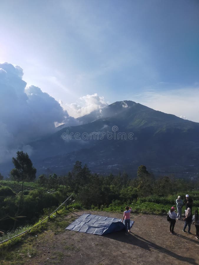 View of Mount Merbabu, Boyolali, Central JavaIndonesia Editorial Photo ...