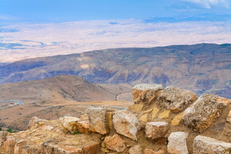 View from Mount Nebo in Jordan Stock Image - Image of east, mount: 23982023