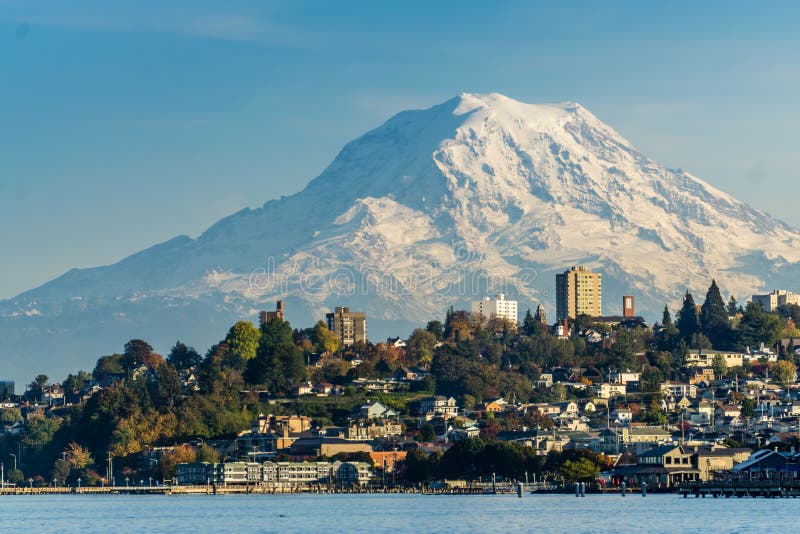 Peak and Ruston Shoreline 5 Stock Photo - Image of trees, state: 166408008