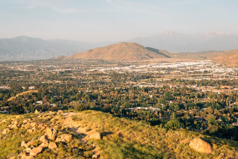View from Mount Rubidoux in Riverside, California Stock Image - Image ...