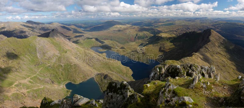 View from mount Snowdon stock image. Image of summit - 87300151