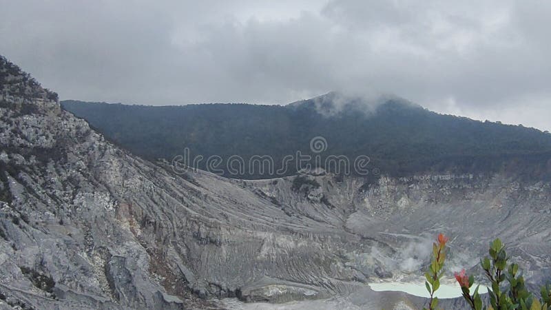View of Mount Tangkuban Perahu in Bandung, Indonesia Stock Photo ...