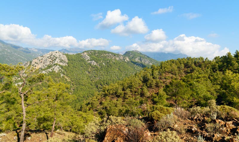 View on Mountain from Chimaera Mount. Turkey Stock Photo - Image of ...