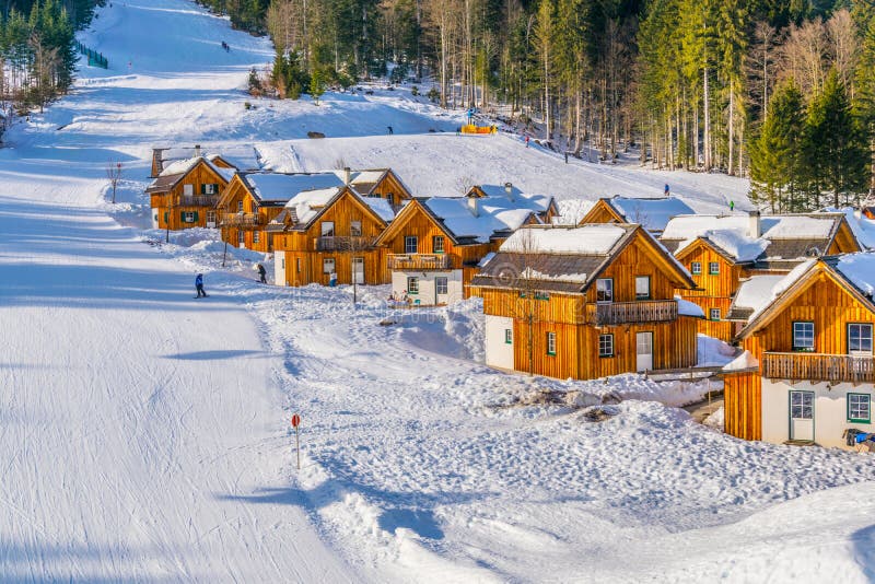 View of Mountain Huts in Bad Aussee, Austria...IMAGE Stock Image ...