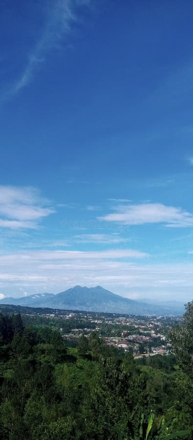 View of the mountain salak stock photo. Image of mountain - 265731282