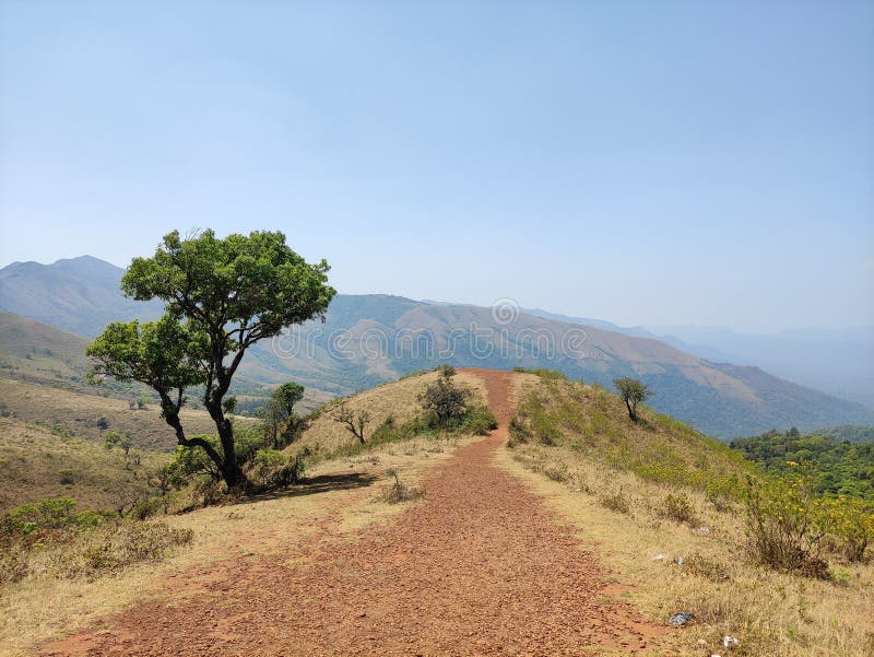 View of Mountainous Landscape from High Vantage Point, a Pathway ...