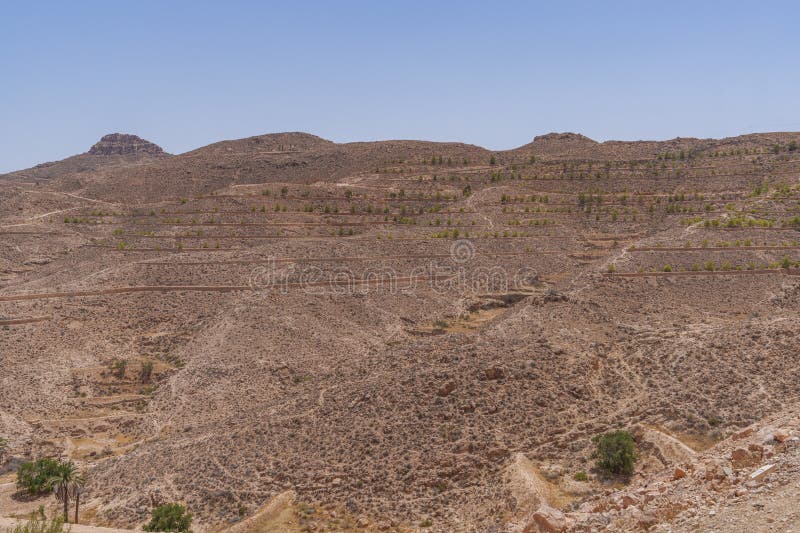 View of the Mountainous Part of the Rocky Desert Stock Photo - Image of ...