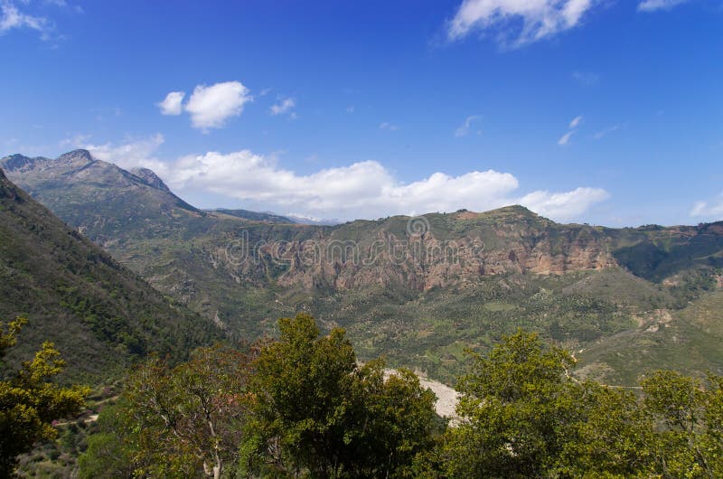 View of Mountains in Achaia Stock Photo - Image of forest, landscape ...