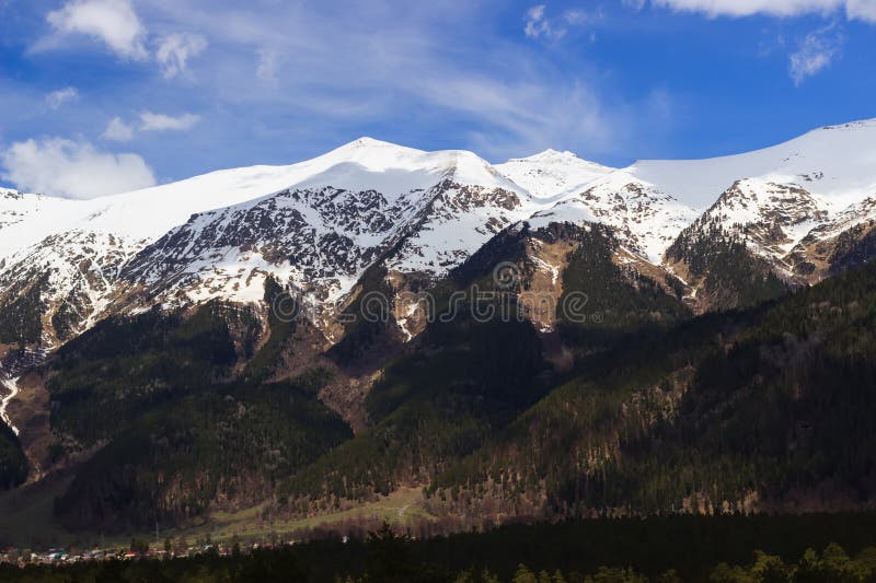 View of the Mountains of Arkhyz Reserve Stock Image - Image of ...