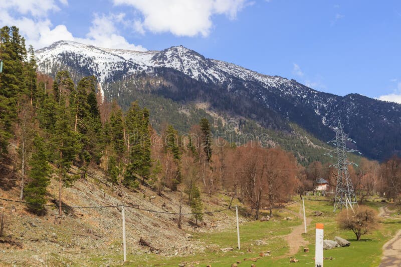 View of the Mountains of Arkhyz Reserve Stock Image - Image of outdoors ...