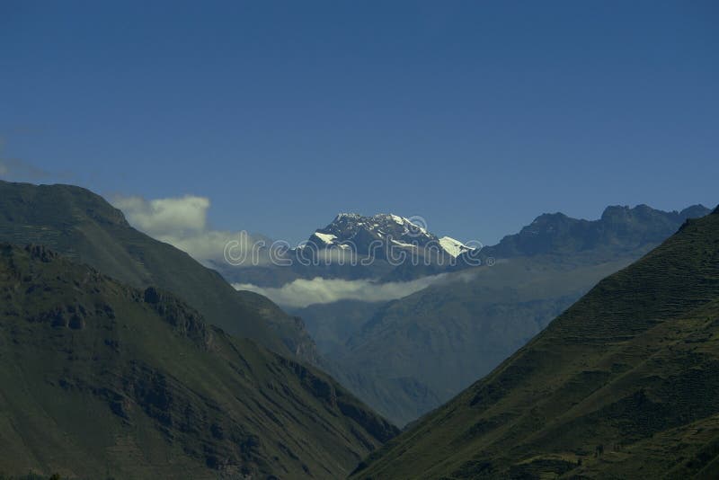 View of the Mountains Around the Sacred Valley in Peru. Stock Photo ...