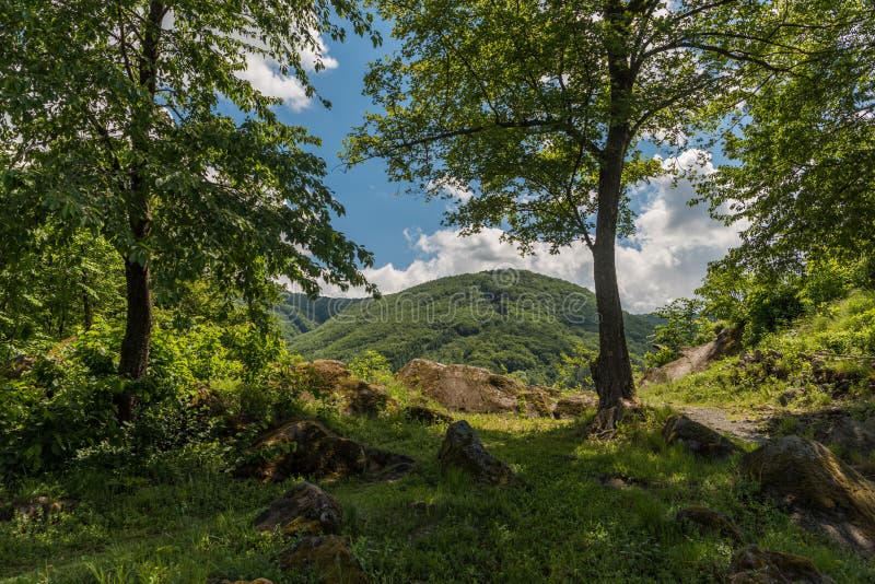 View from the castle Sebes stock photo. Image of south - 121026758