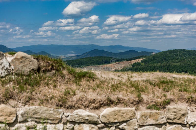 View from the castle Sebes stock photo. Image of south - 121026758