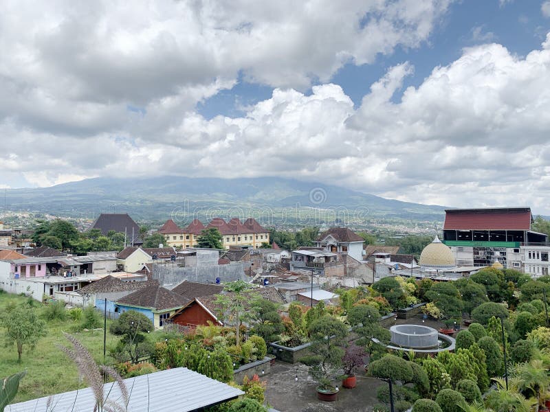 View of Mountains and Clouds Seen from a High Place Stock Photo - Image ...
