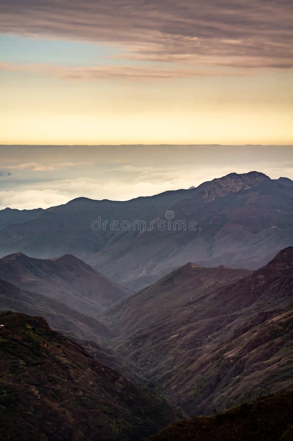 View of the Mountains. Mountain Landscape. Interesting Sky Stock Photo ...