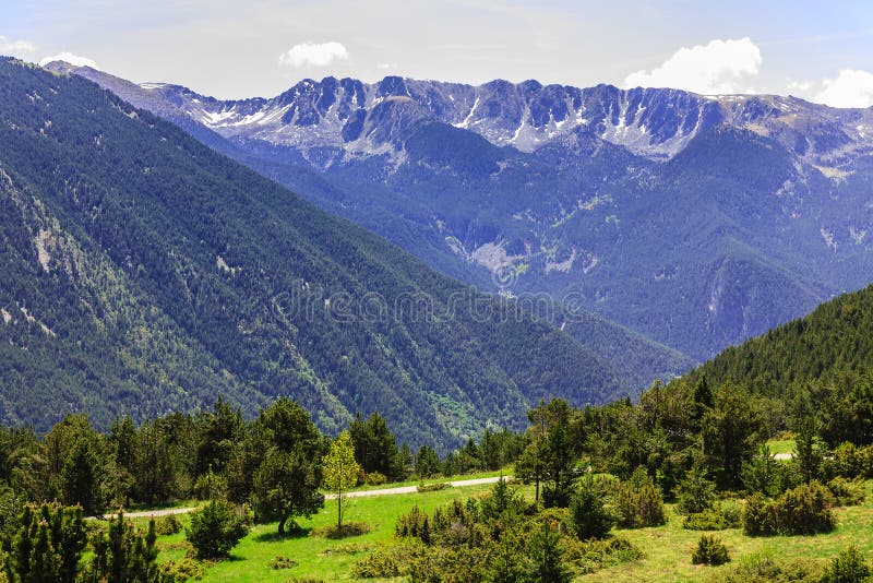 View of the Mountains in the Pyrenees Stock Photo - Image of tourism ...