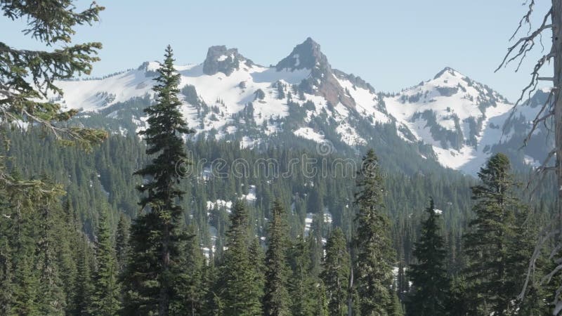 View of the Mountains from the Top of Mount Rainier, Washington State ...