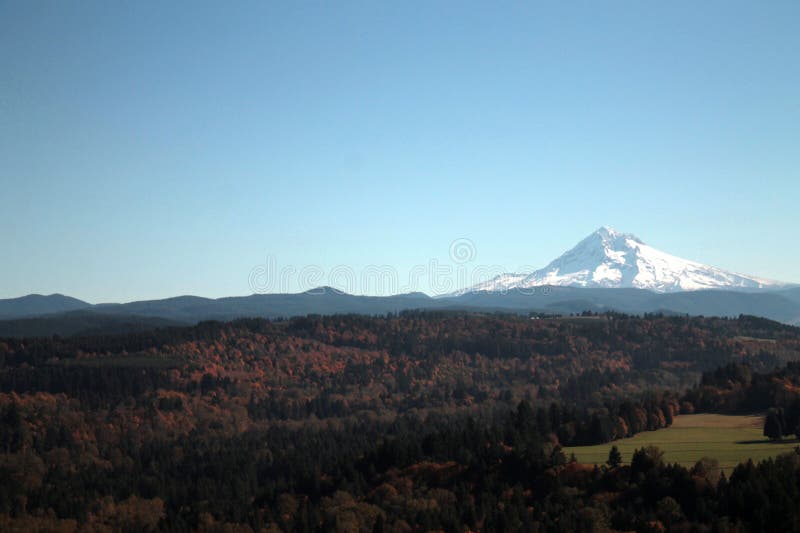 Mt. Hood in the Fall stock image. Image of fall, river - 6512435